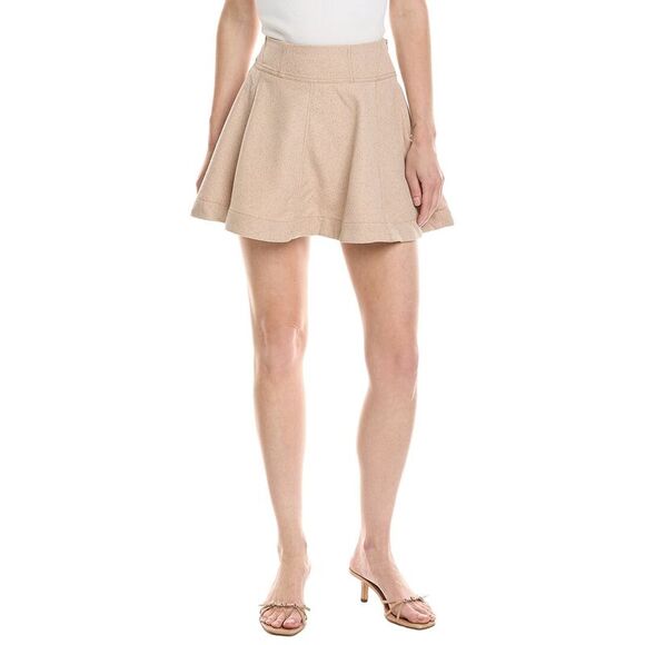 Jacqui E | Skirts | Jacquie The Label Womens Josie Mini Skirt Brown ...